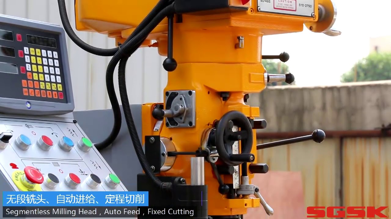 max drilling 50mm drilling and milling machine ZX6350T - YouTube
