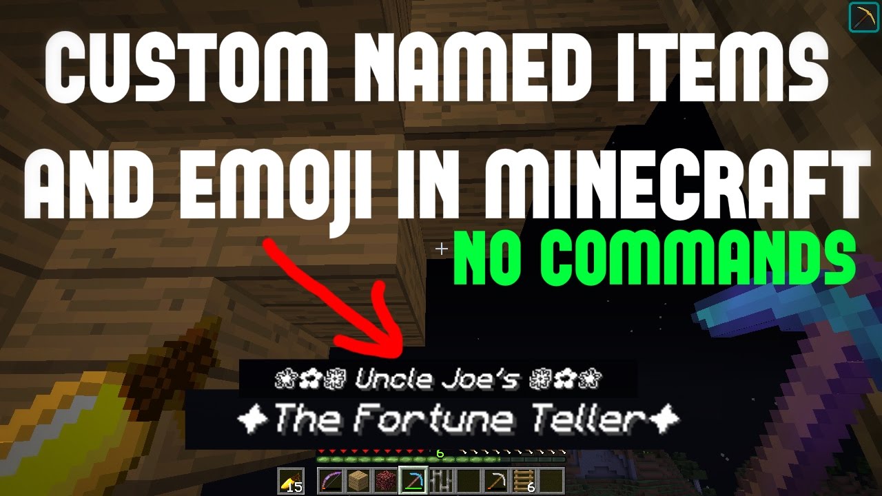HOW TO ADD EMOJI IN MINECRAFT! (ITEMS,CHAT,BOOKS) [NO COMMANDS] - YouTube