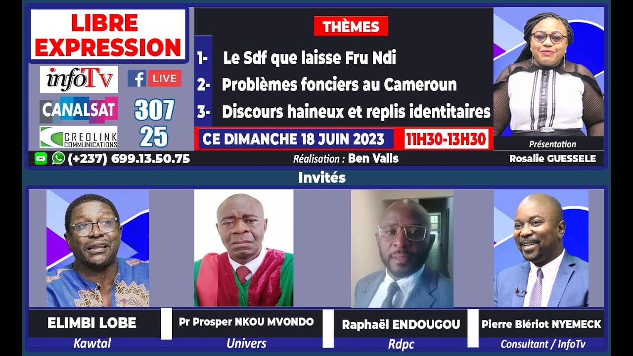LIBRE EXPRESSION DU 18 JUIN 2023 - YouTube