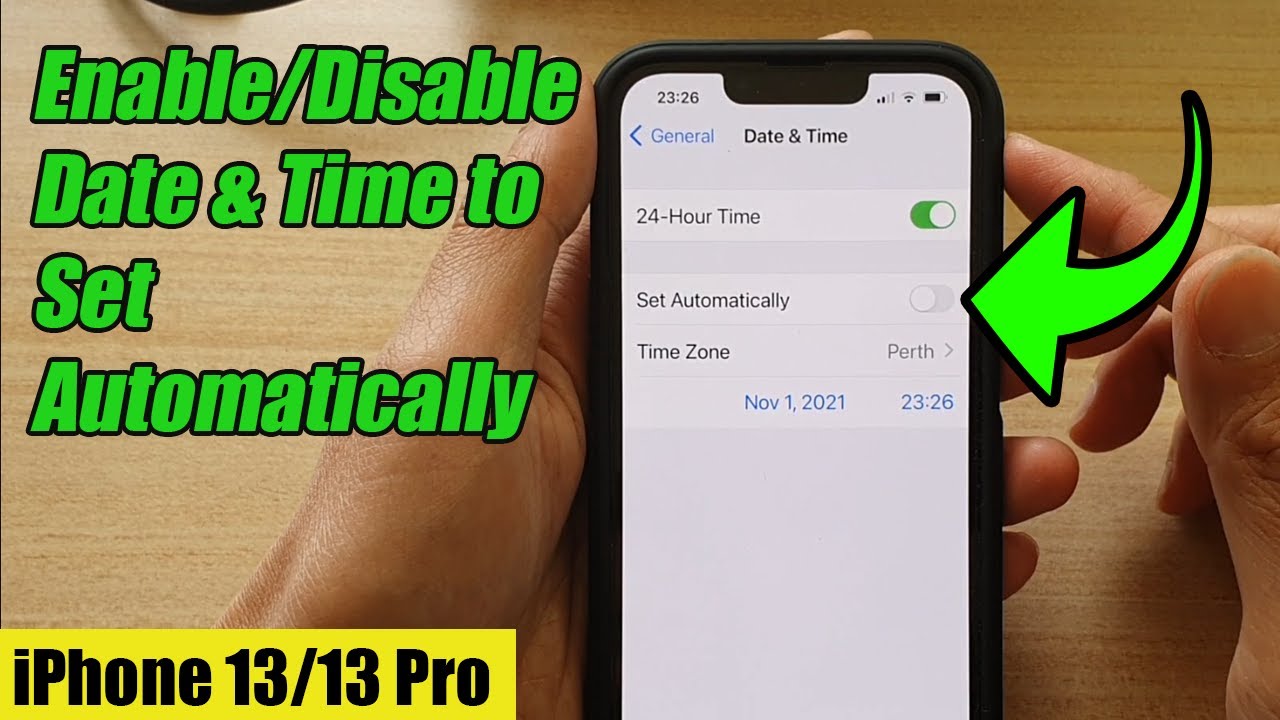 iPhone 13/13 Pro: How to Enable/Disable Date & Time to Set ...
