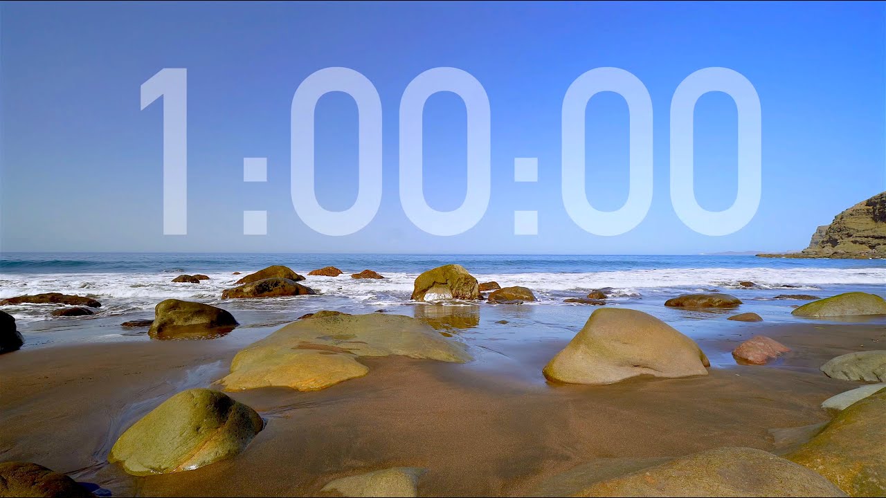 1 Hour Relaxing Timer With Calm Music (4K) - YouTube
