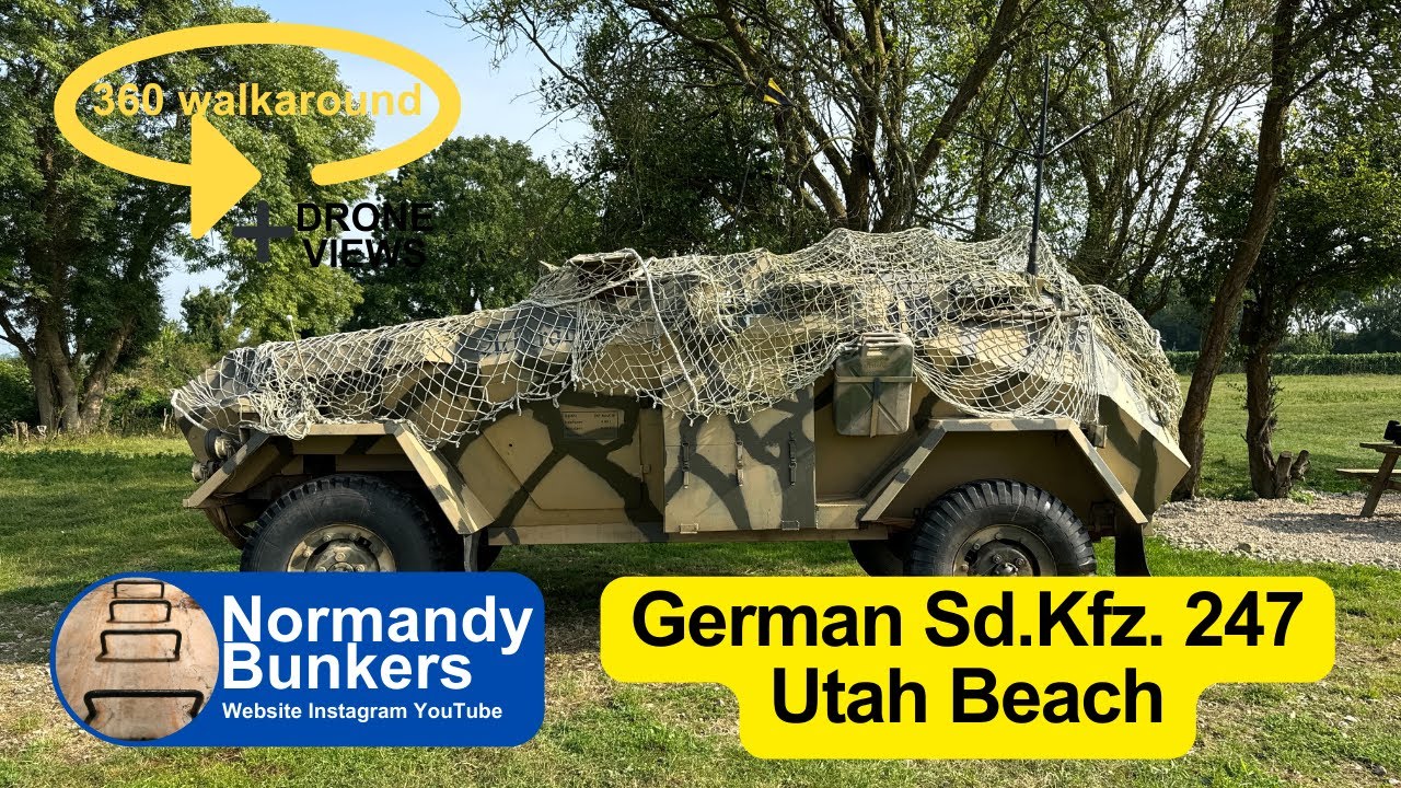 NEW SERIES - WALKAROUND: German recon vehicle in Normandy - YouTube