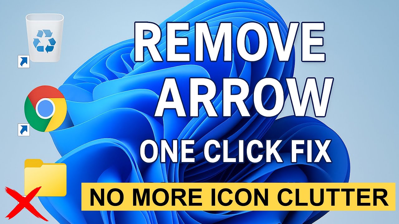 Remove All Shortcut Arrows in Seconds! 💻 (Works on Windows 11/10/8.1 ...