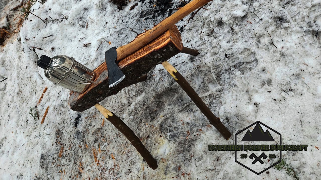 Bushcraft Bench/Table! - YouTube