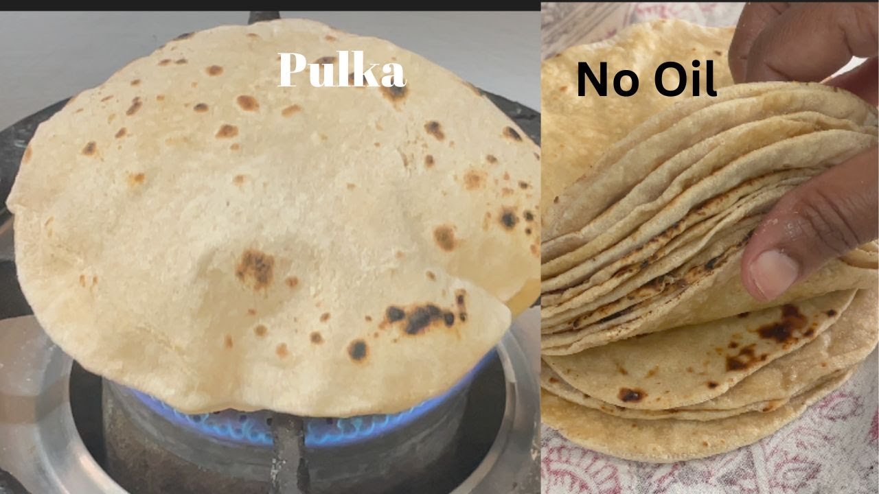 फुल्का, रोटी, चपाती रेसिपी\ How to make puffy phulka, soft roti ...