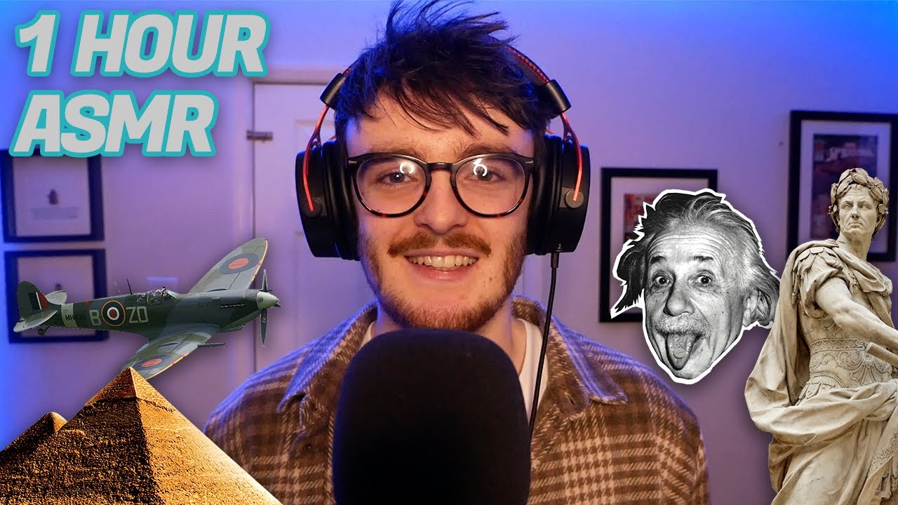 ASMR 1 Hour of History Facts (Ear-To-Ear Whisper) - YouTube