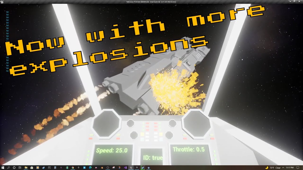 Unreal Engine Space Game - Embers of Empire - Testing out guns ...