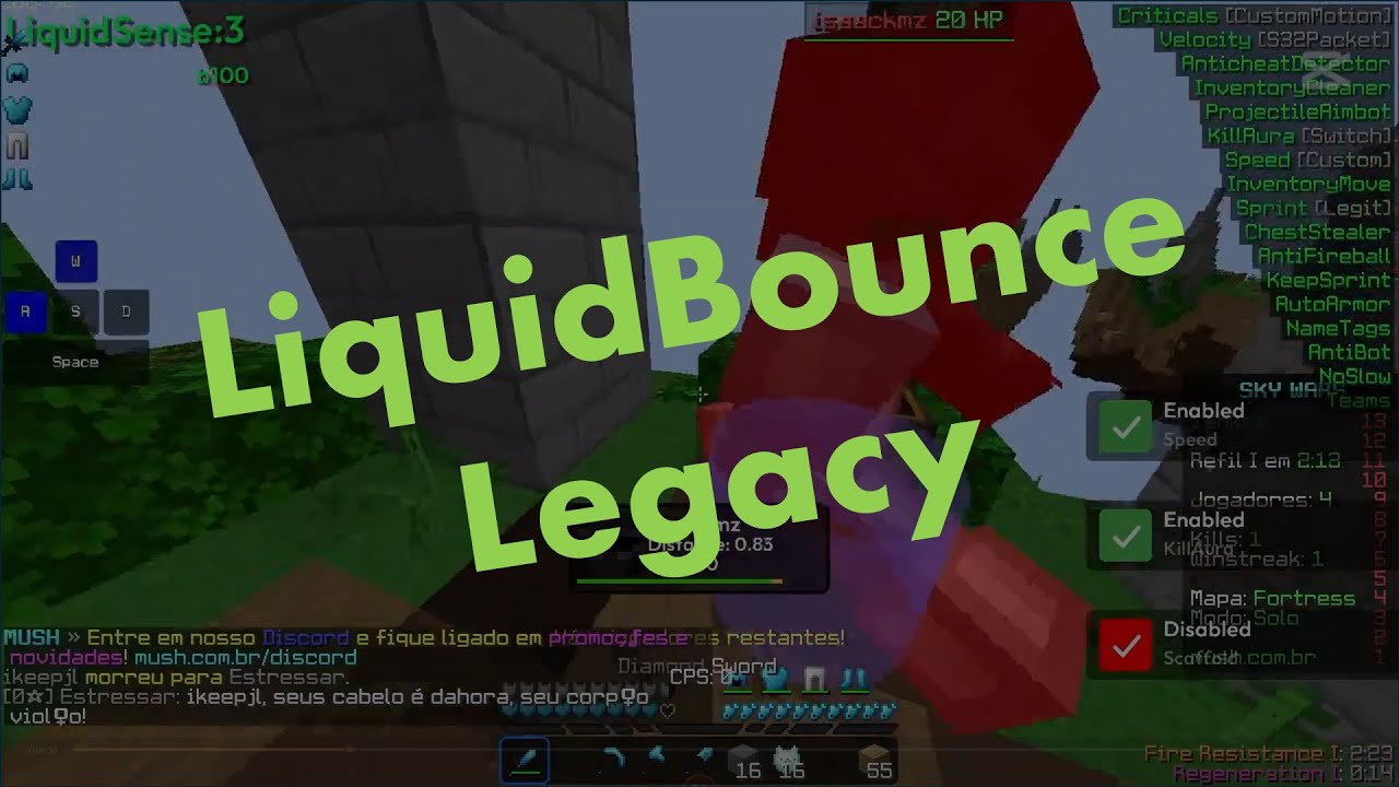 Cheating on Mushmc | w/LiquidBounce Legacy - YouTube