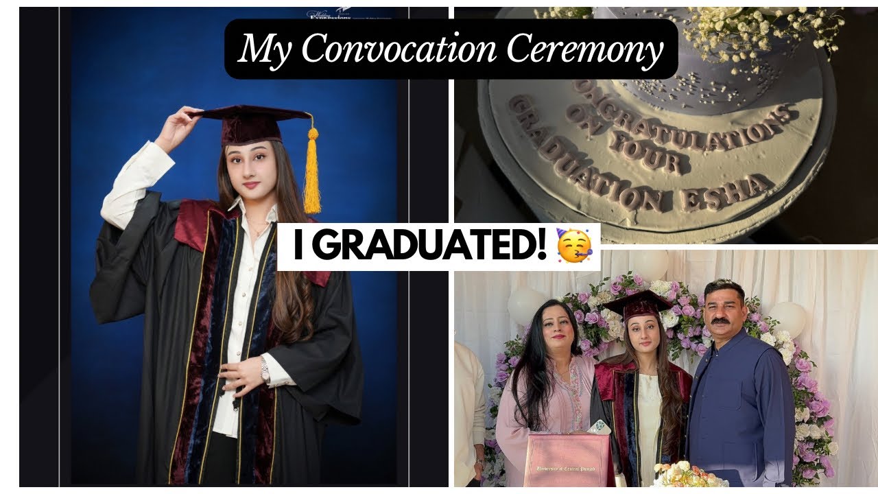 I Graduated 🥺♥️| My Convocation Day 🥳🥺♥️| Graduation Ceremony | 27th ...