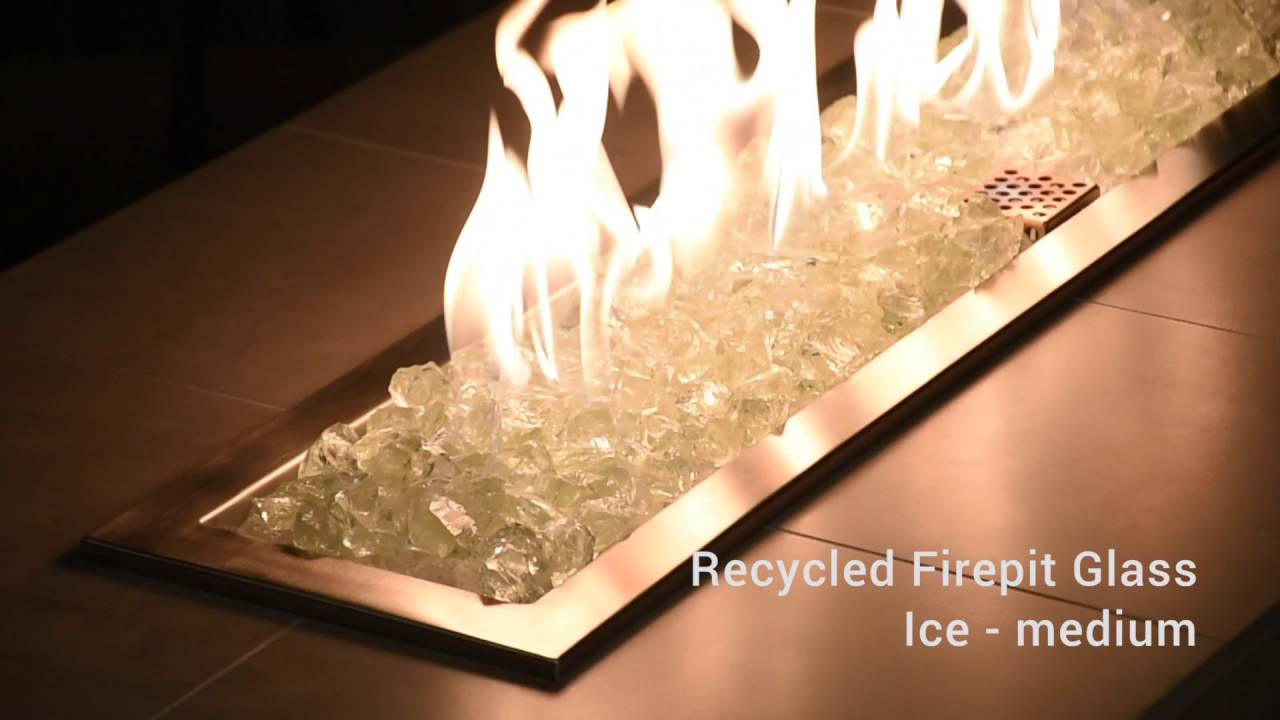 American Fire Glass 3/4-Inch Recycled Fire Glass, 10-Pounds, Ice – Spotix