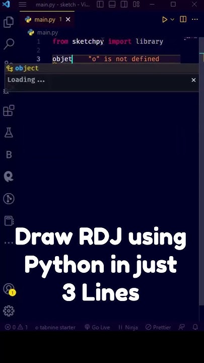 Draw Rdj Using Python Shorts Turtle Youtube