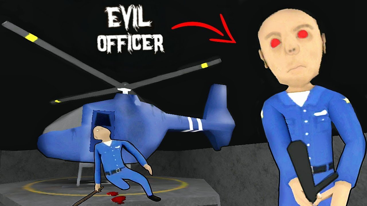 HELICOPTER ESCAPE - POLICE WALY CHACHA - EVIL Officer Horror House ...