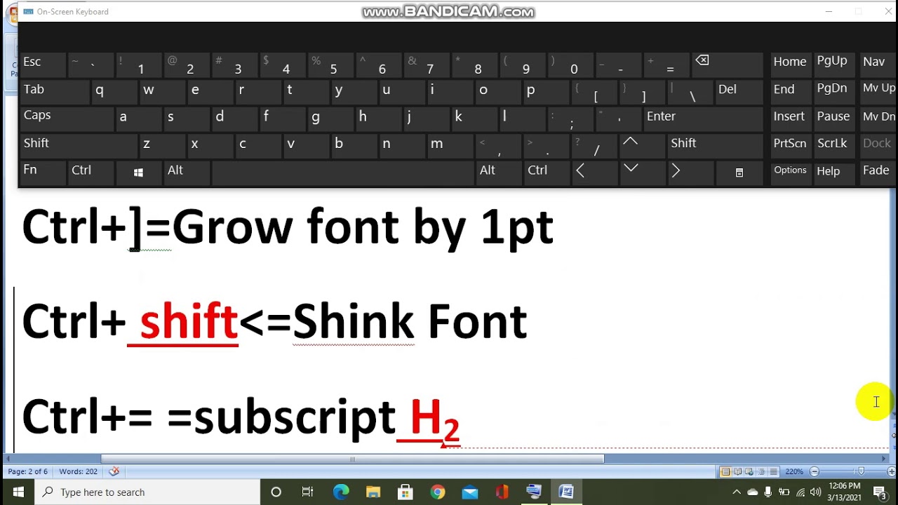 Ms-word control hots key of (ctrl+ keys) - YouTube