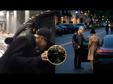 Breaking! Jimin Caught on Camera Driving a Porsche with a Mysterious Person — ARMY Shocked! 😱🚗👀