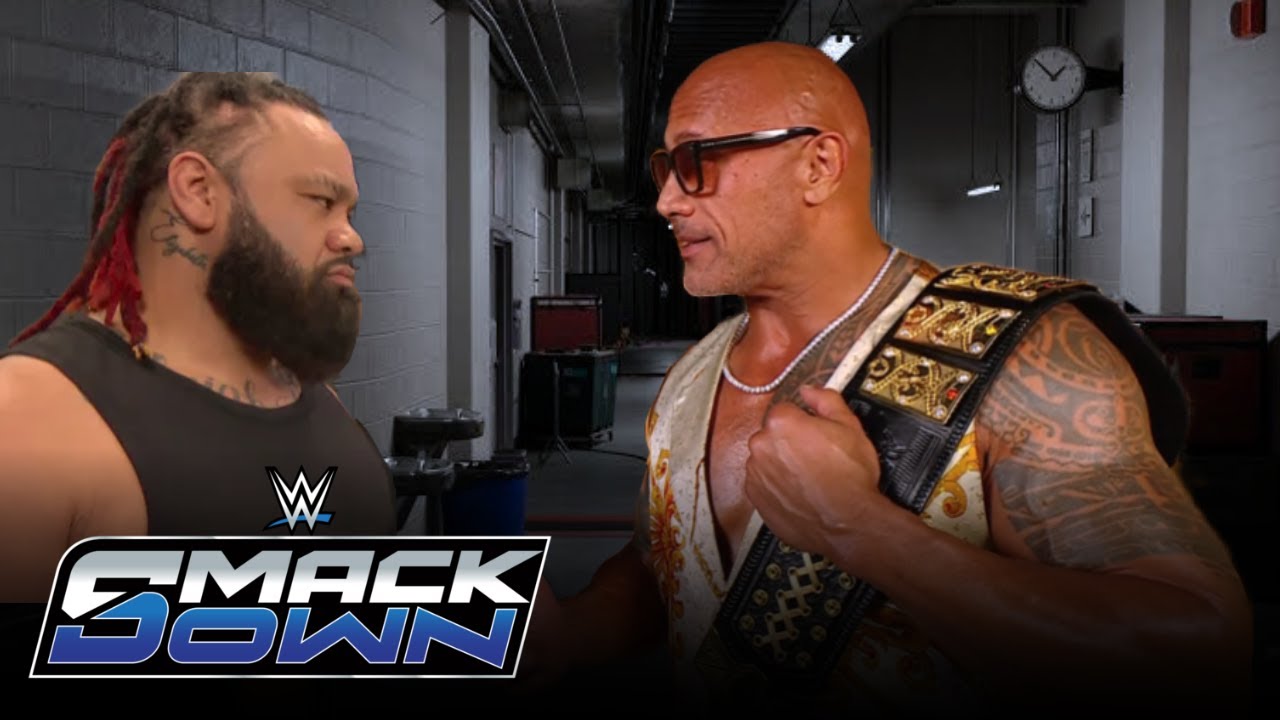 Jacob Fatu Confronts The Rock Backstage On WWE Smackdown | WWE ...
