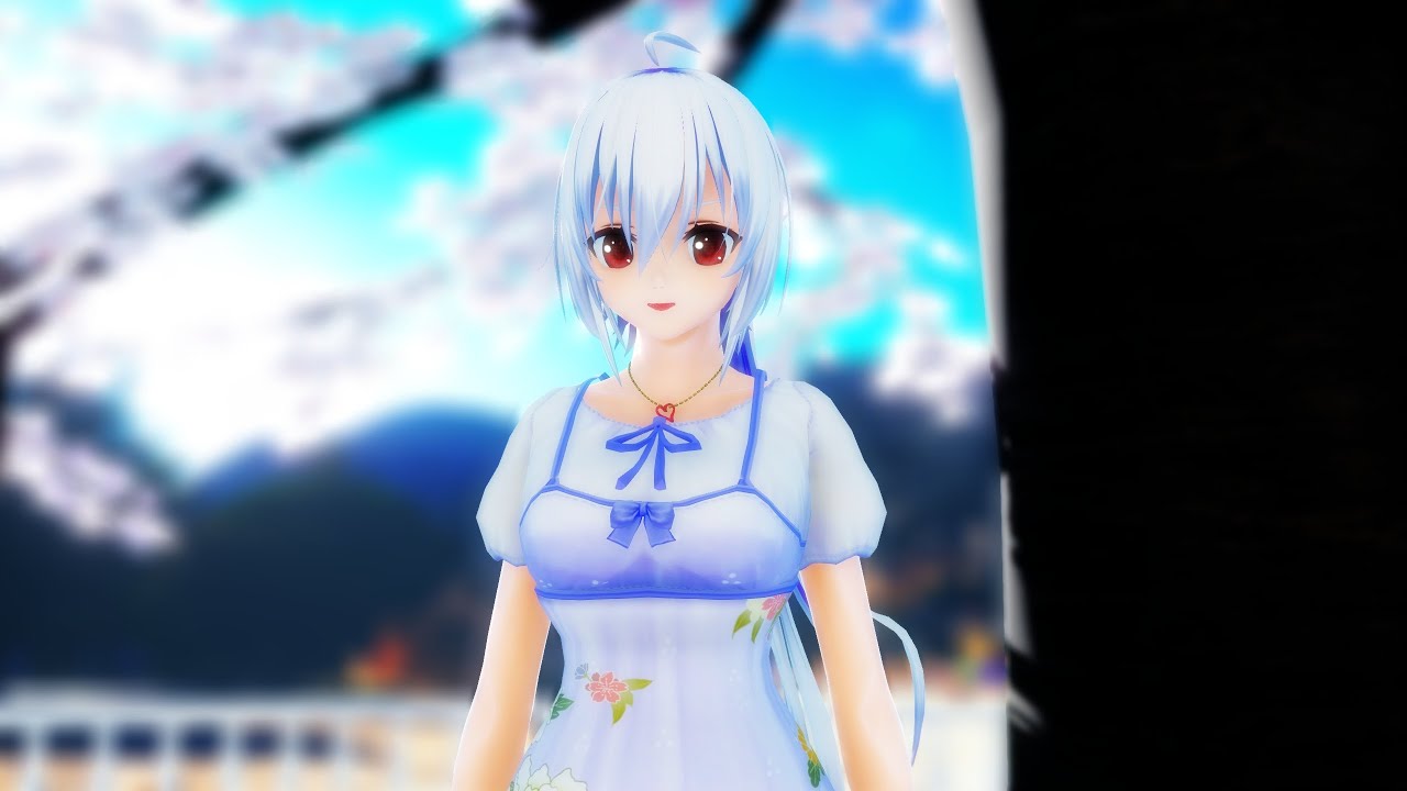 【MMD】 白 haku 「letter song」 - YouTube