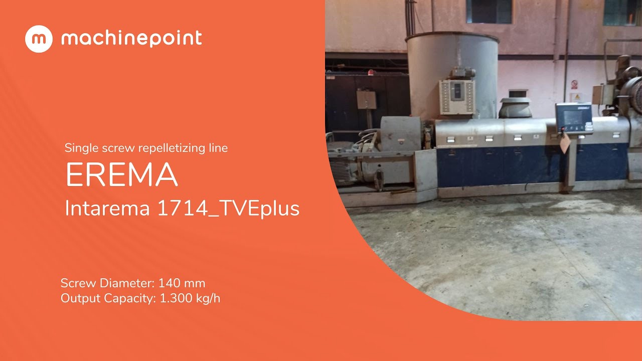 EREMA Intarema 1714_TVEplus Single screw repelletizing line | EREMA ...