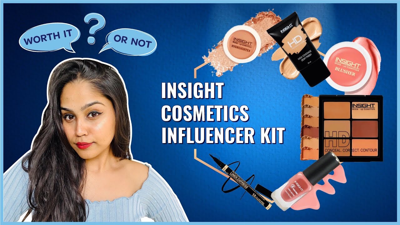Insight Cosmetics Influencer Kit Makeup Review by a Beginner 😱💙 ll ...