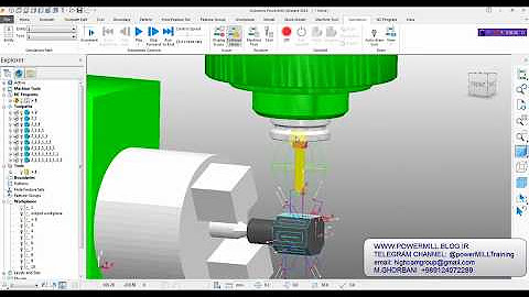 Powermill 4 axis - YouTube