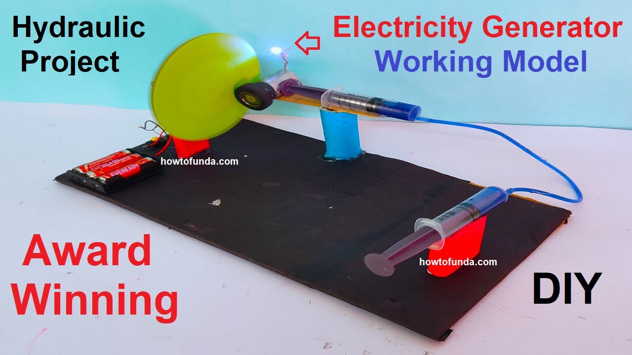 Innovative Electricity Generator Working Model Science Project For