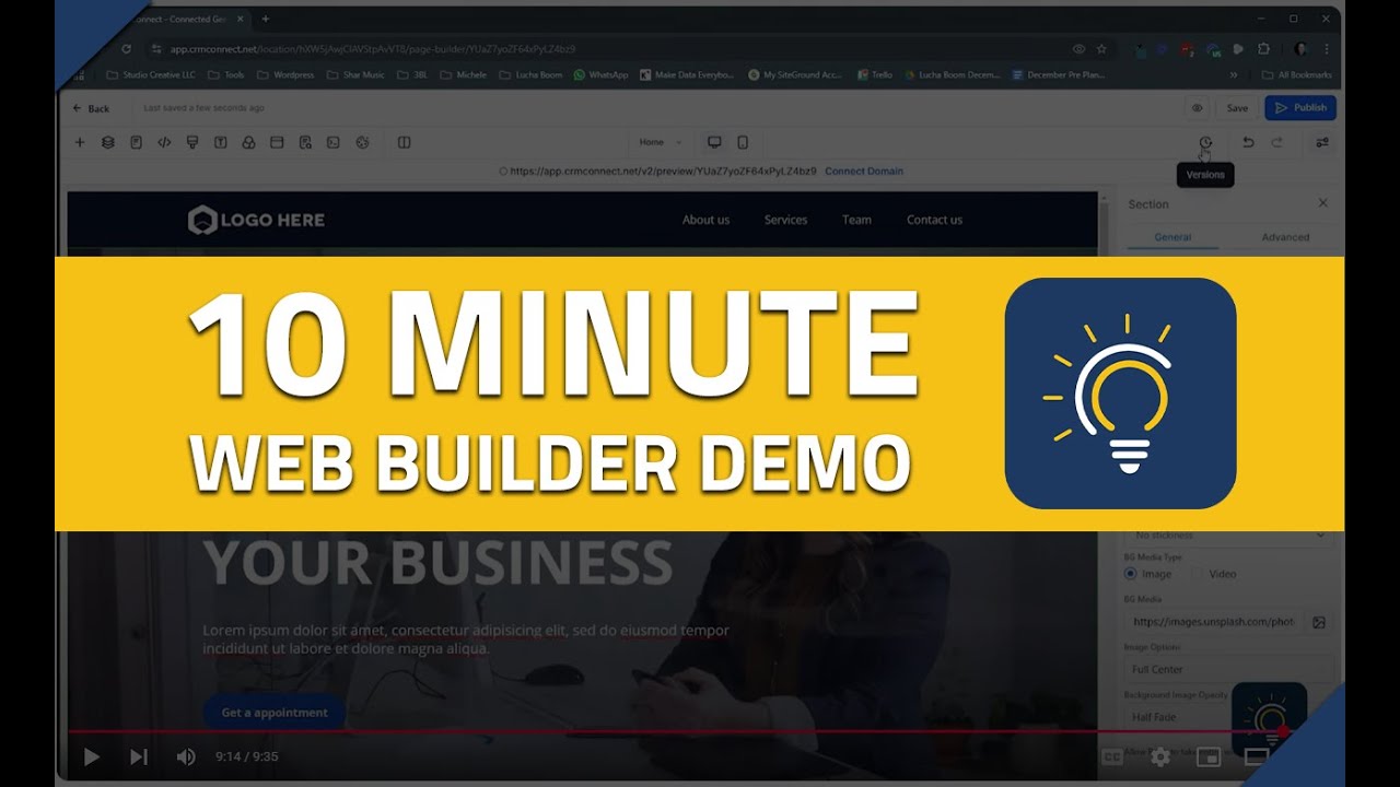 10 Minute Web Builder Demo - CRM Connect - YouTube