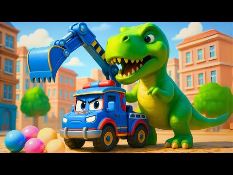 Vay! Süper Kamyon, T-Rex heykelinin çökmesini nasıl durduracak? 🦖🚚 Çocuklar için çizgi film