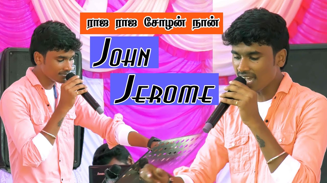 John Jerome stage performance Raja Raja Sozhan Naan #johnjerome # ...