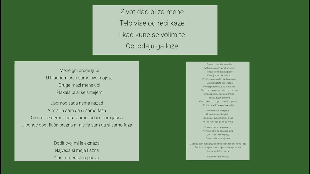 Ditza X Dzidza - Ekstaza//Lyrics video//Tekst// - YouTube