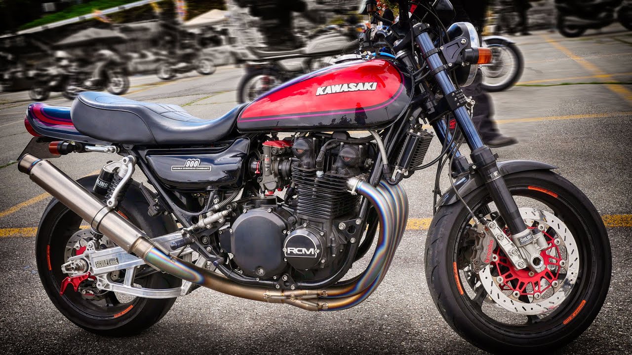 Kawasaki Z1 RCM Custom Bike - YouTube