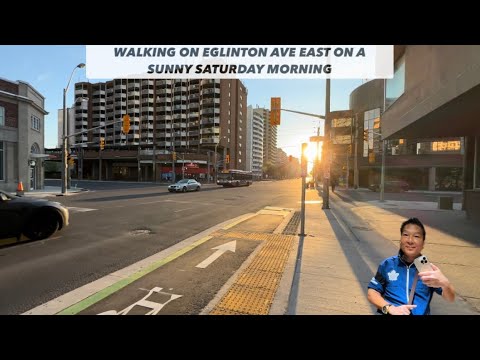 Relaxing Walk in 4K From Eglinton Ave E & Dunfield to Eglinton & Laird ...