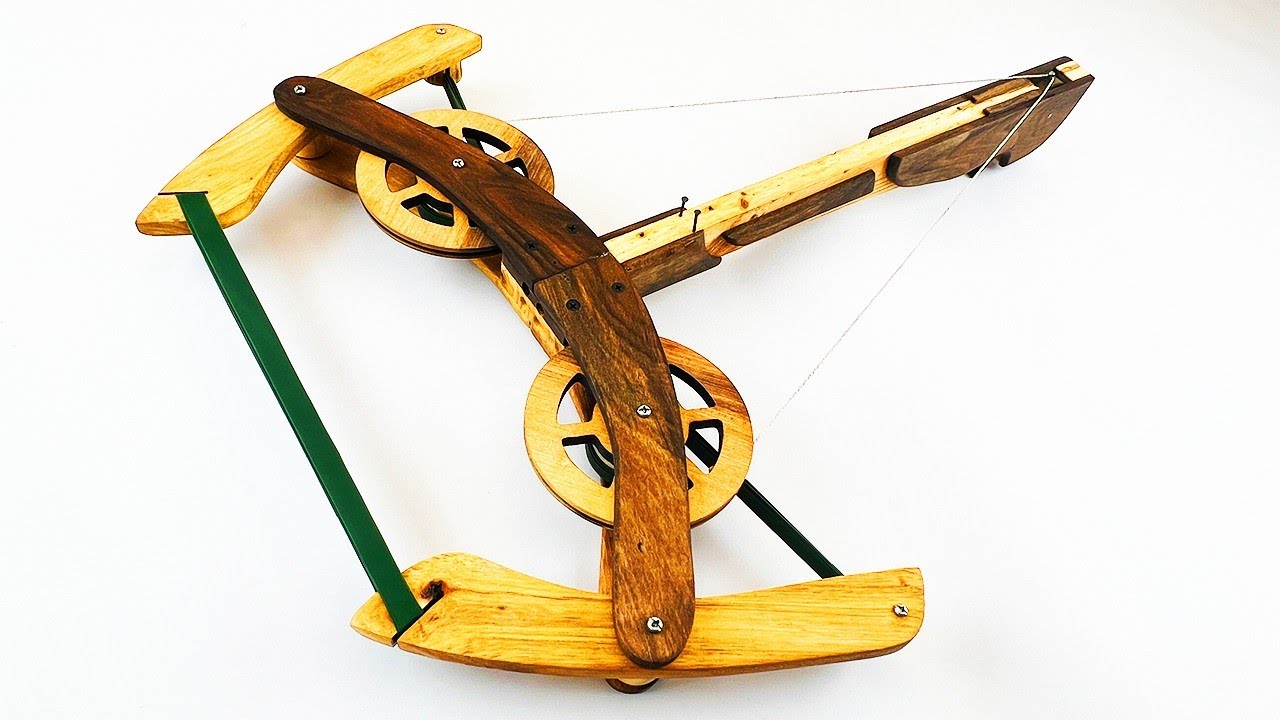 Powerful DIY Crossbow with Unique Trigger & Roller Mechanism ...