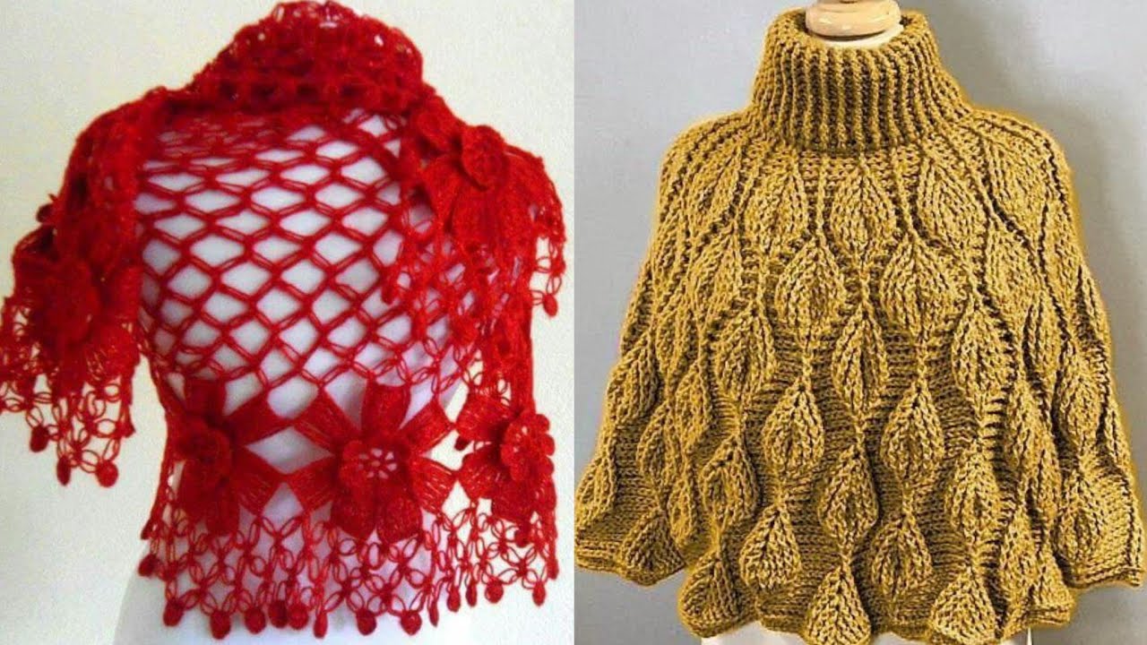 good looking and attractive amazing crochet handknit caplets cap shawl ...