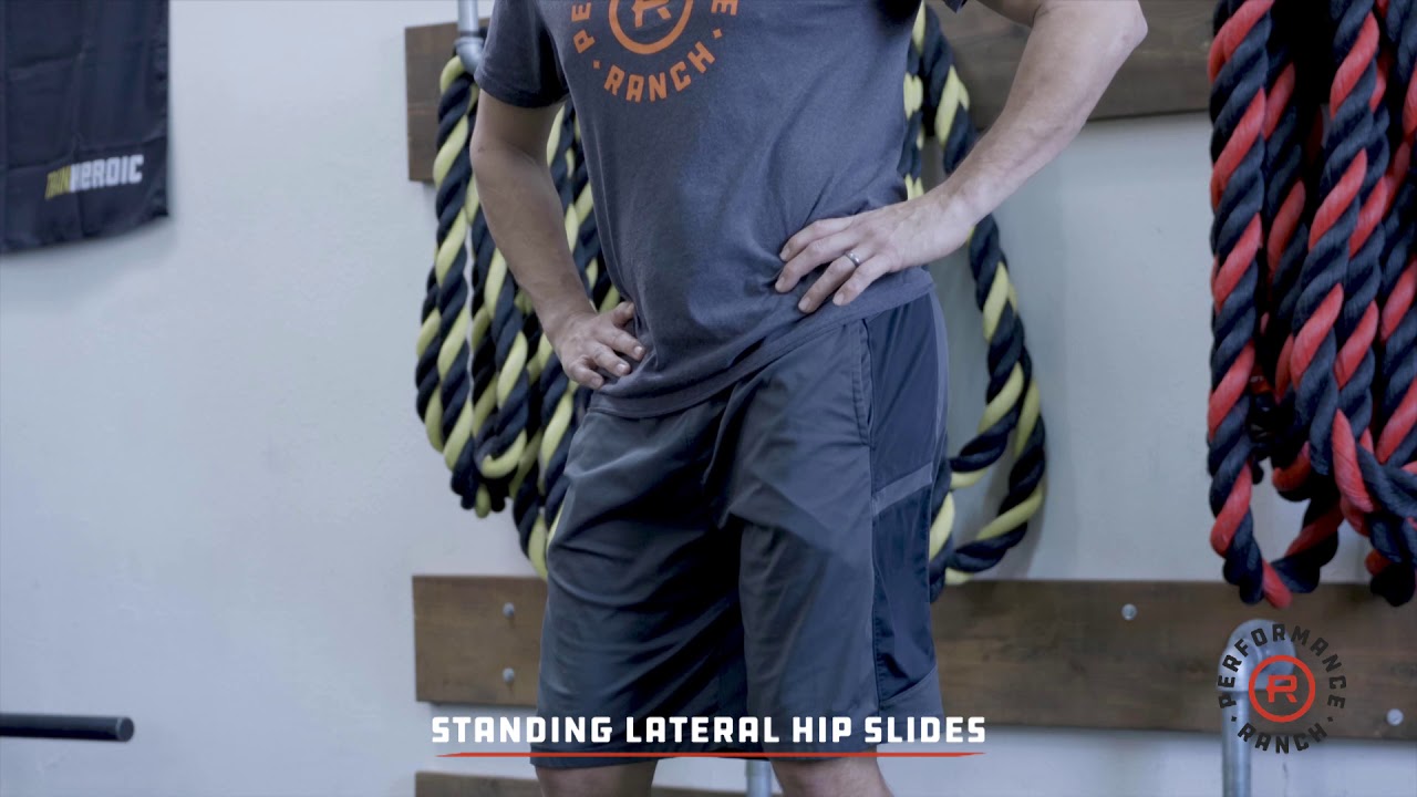 Standing Lateral Hip Slides - YouTube