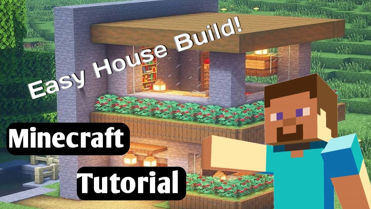 Easy House Build Tutorial [Minecraft] - YouTube