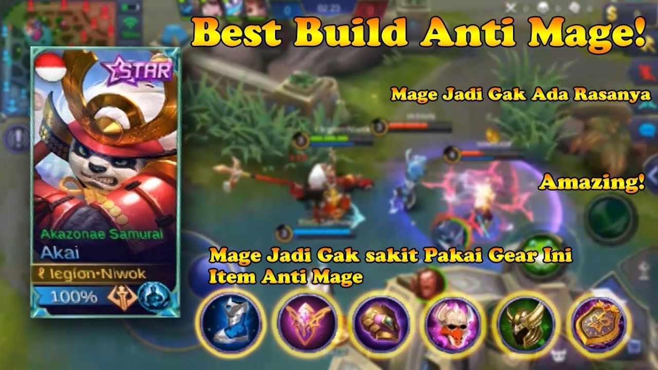 BEST BUILD ANTI MAGE | Mage Jadi Gk Sakit - Mobile Legends - YouTube