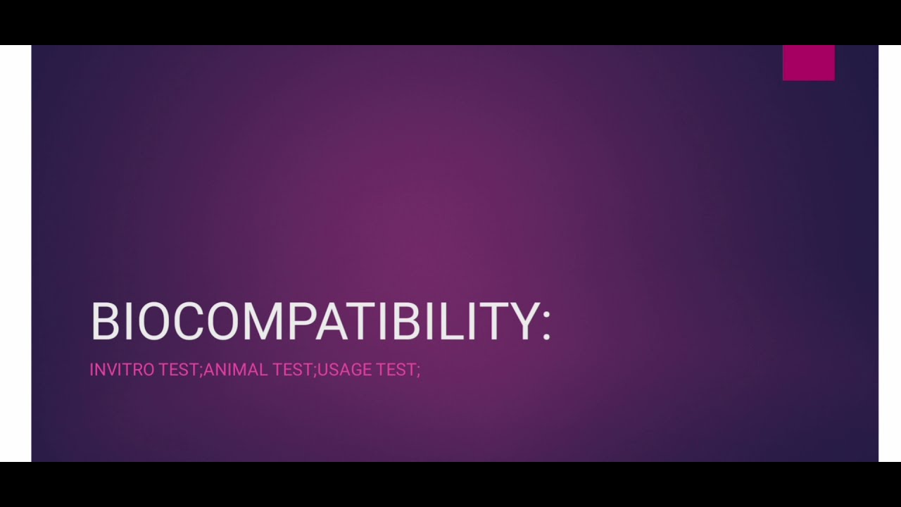 Biocompatibility// short notes//slide share//microbiology//animal ...