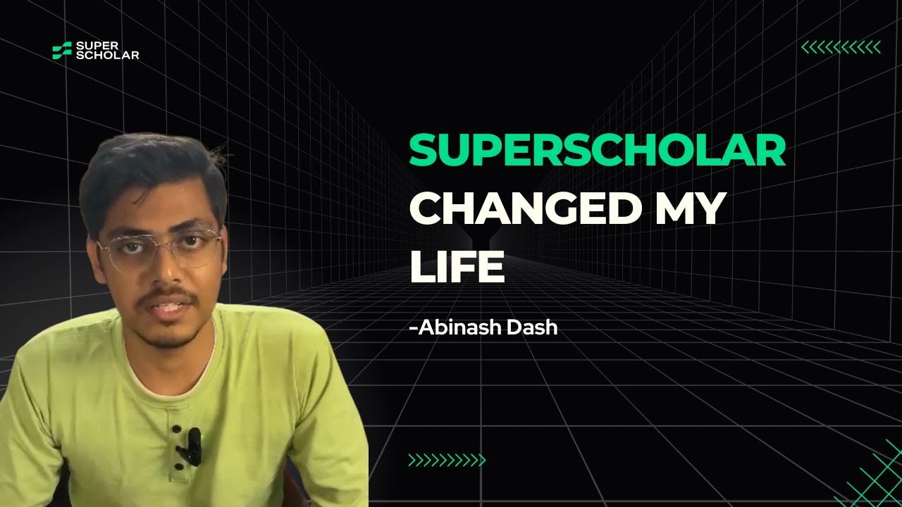 Thank you SuperScholar For Providing Me Such Great Course - Abinash Dash - YouTube