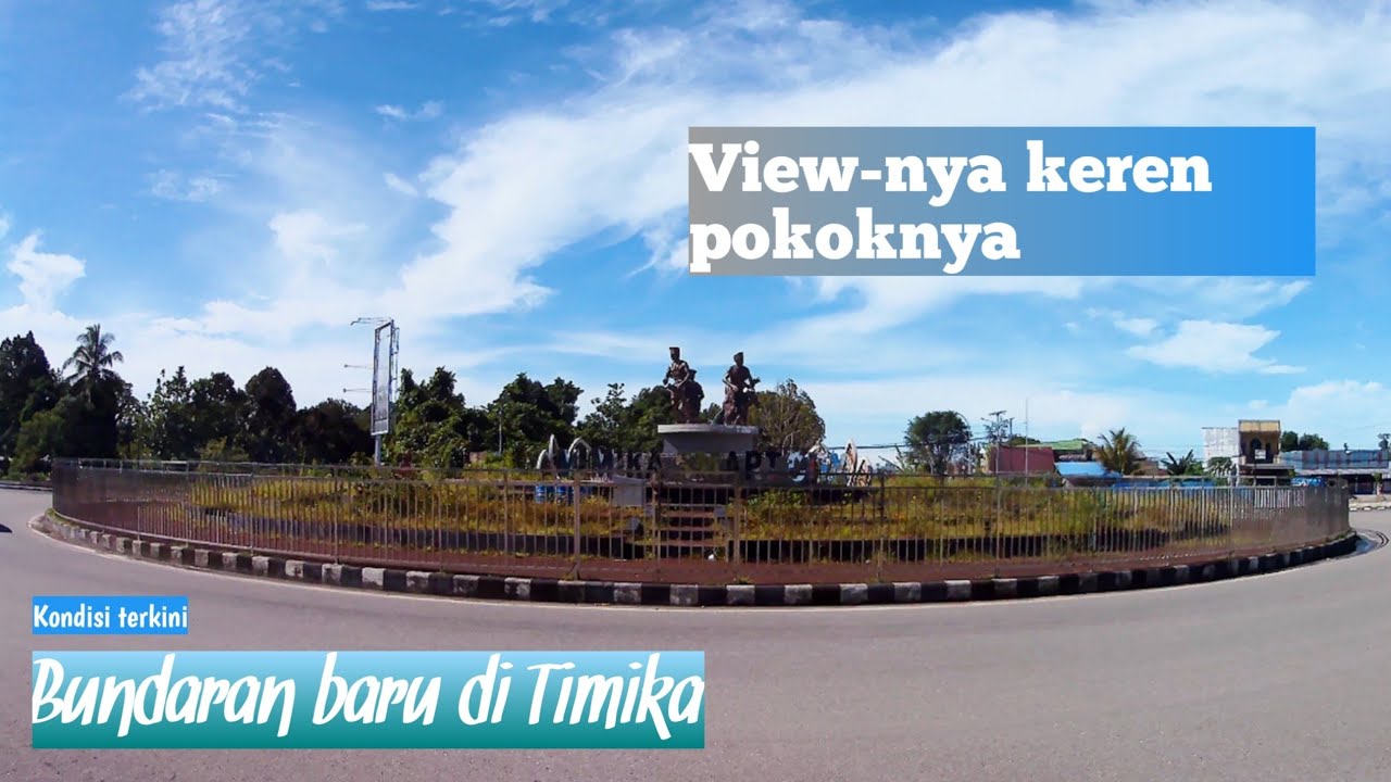 Riding pagi kota Timika, dapat bundaran PETROSEA dengan view super ...