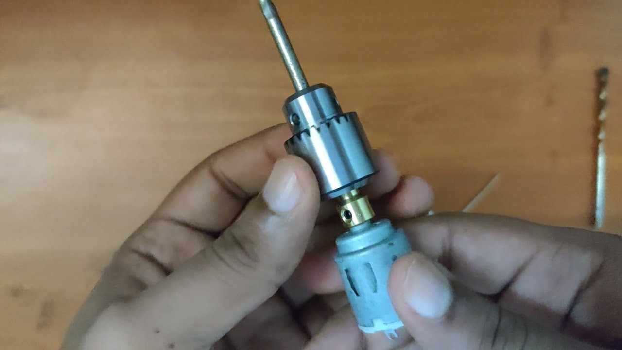 0.3-0.4mm Mini Drill chuck set for small Dc motor unboxing and review ...