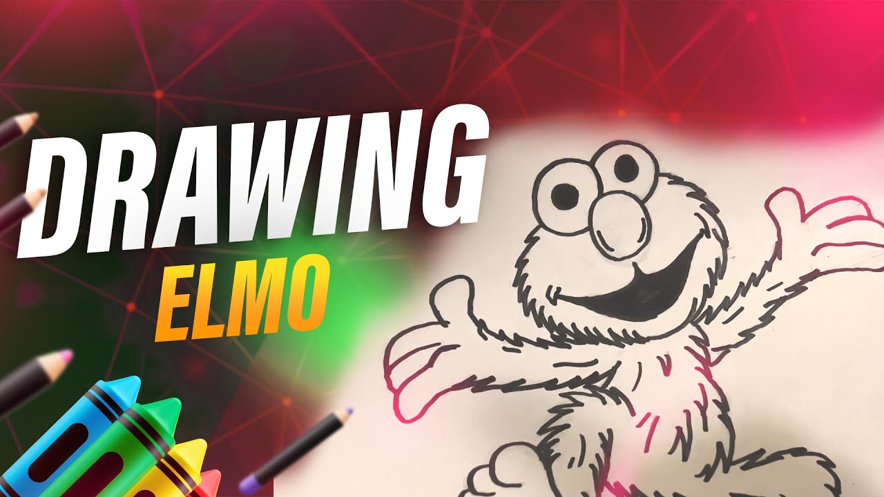 Learn How To Draw Elmo| Fun & Easy Drawing for Kids 🖍️ - YouTube