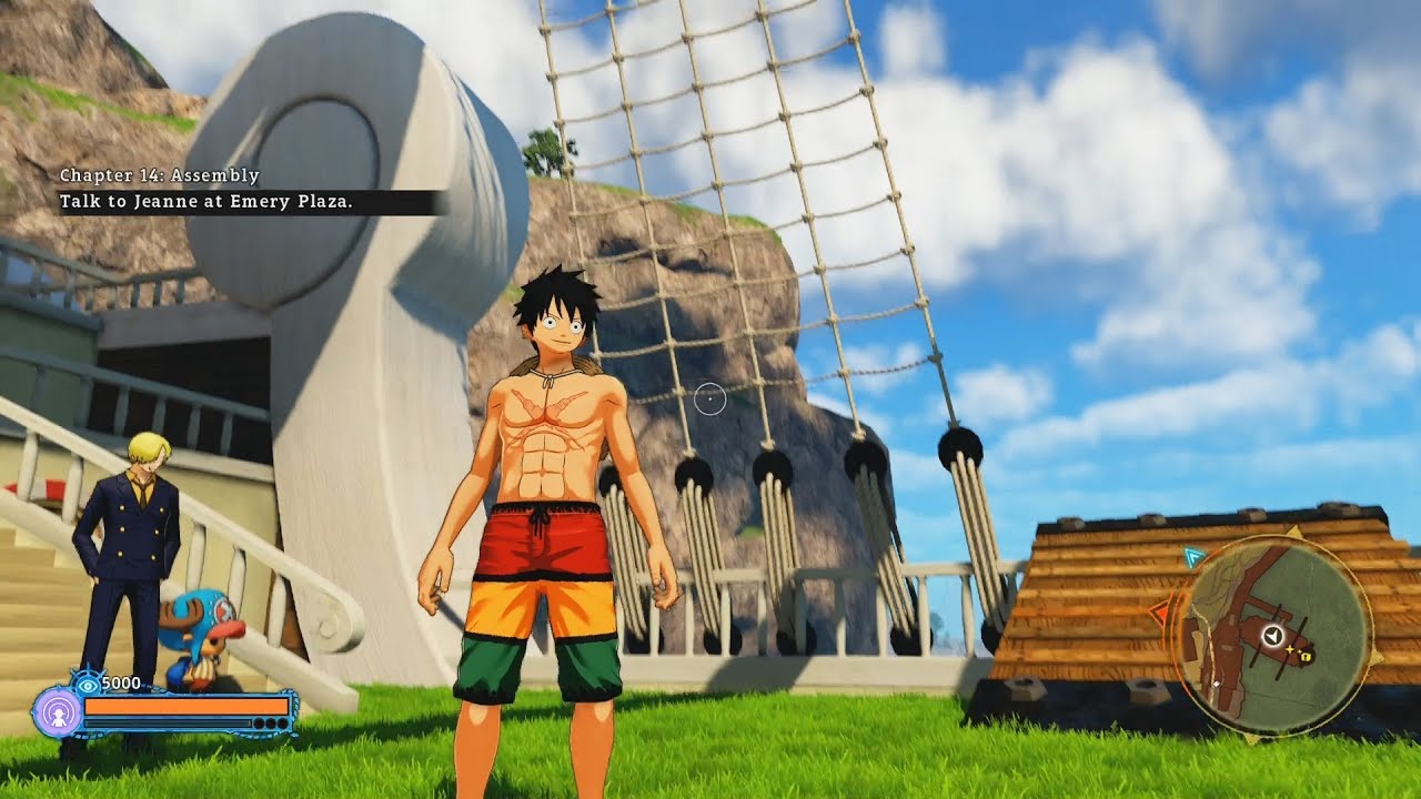 One Piece: World Seeker - Luffy Bathing Suit - Open World Free Roam ...