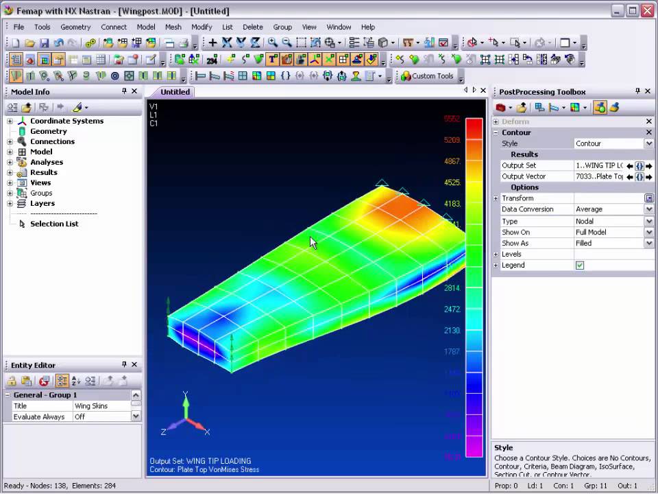 Femap - Postprocessing Postprocessing Toolbox - YouTube