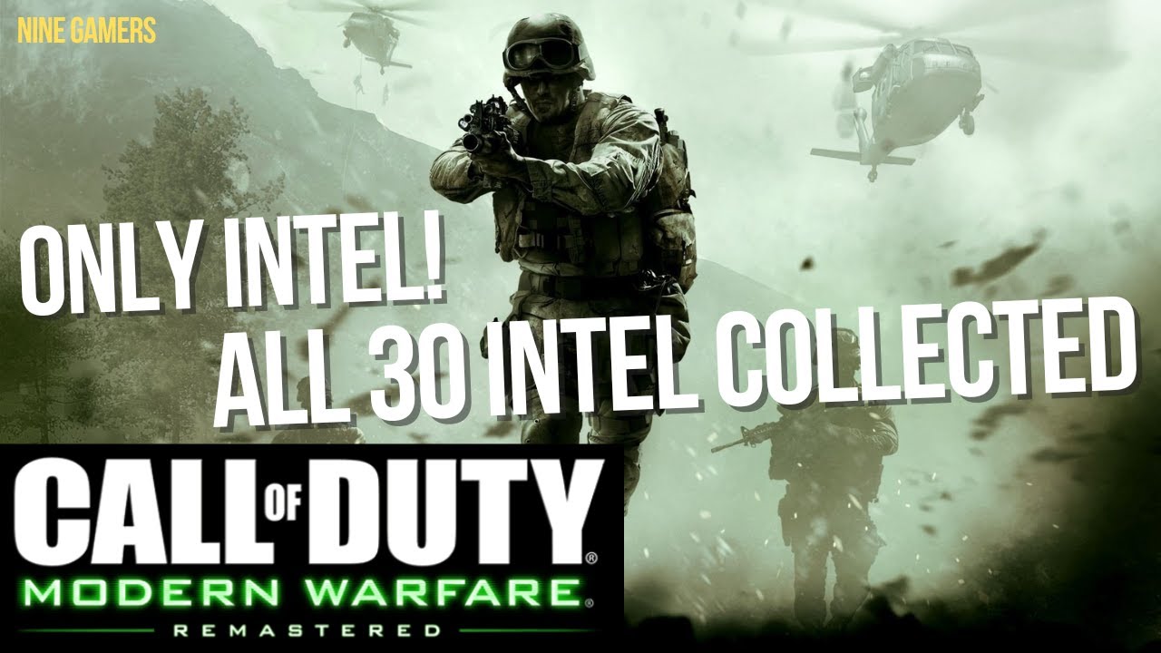 Call of Duty 4 Remastered - All 30 Intel Collected (CDRE.019) - YouTube