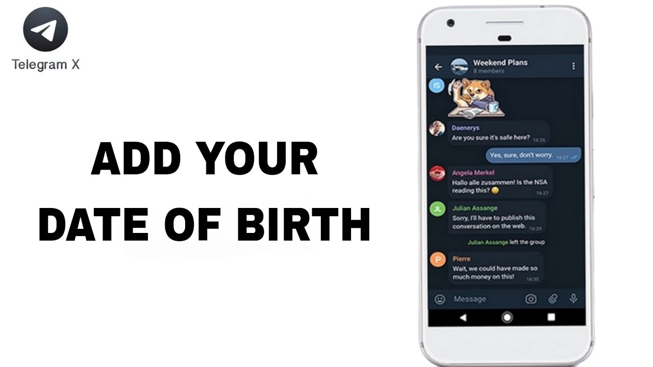 How To Add Your Date Of Birth On Telegram X App - YouTube