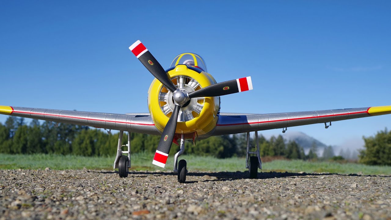 Arrows® T-28 Trojan - 1100mm Propellerflugzeug powered by MODSTER - YouTube