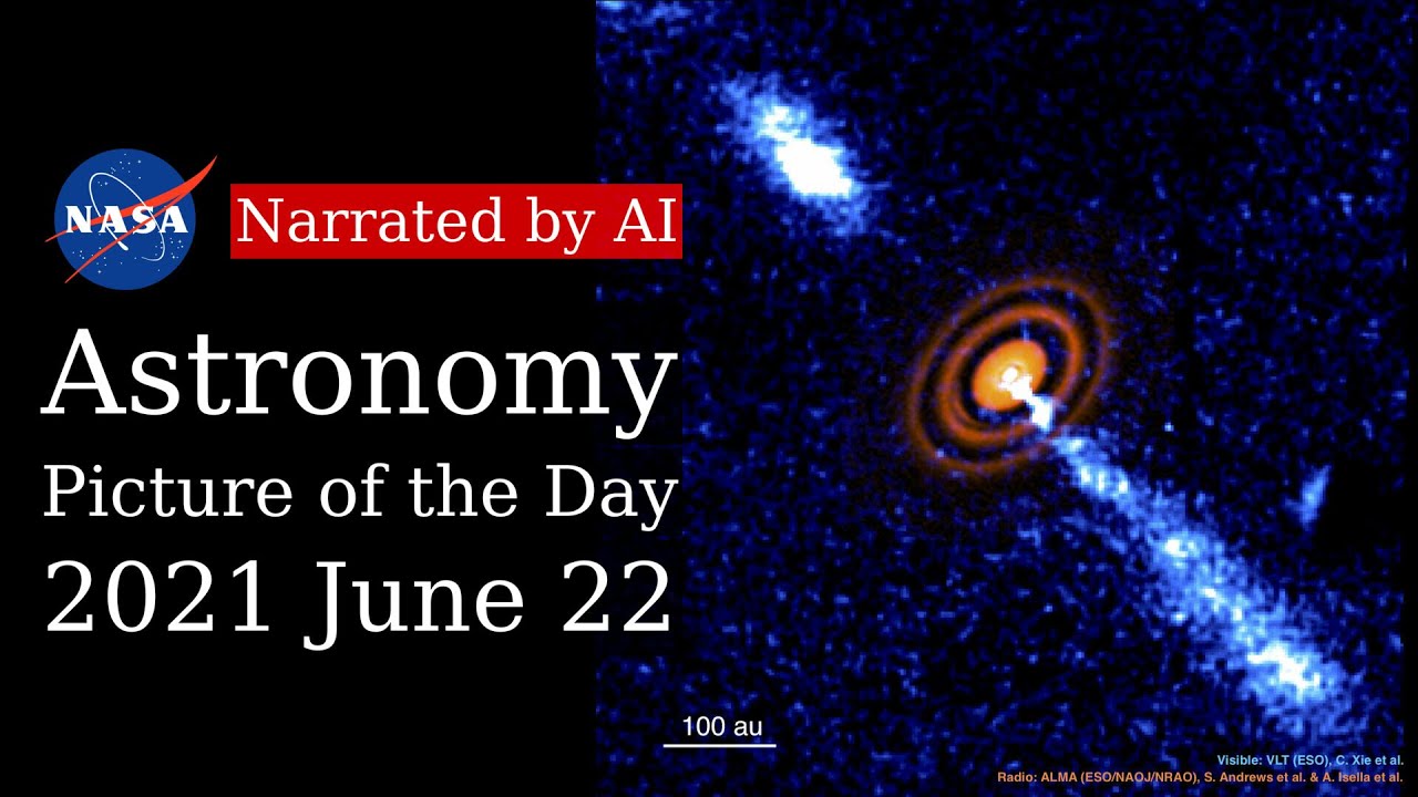 APOD: 2021-06-22 - HD 163296: Jet from a Star in Formation (Narrated by ...