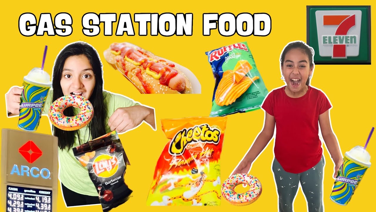Eating Only Gas Station Food For 24hrs!!! - YouTube