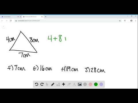 19 cm and 28 cm in length. DctTT ahct( C 7ut) sides of a triangle ...