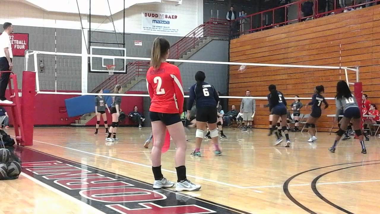 CTS 14u Red vs Precision volleyball club - YouTube
