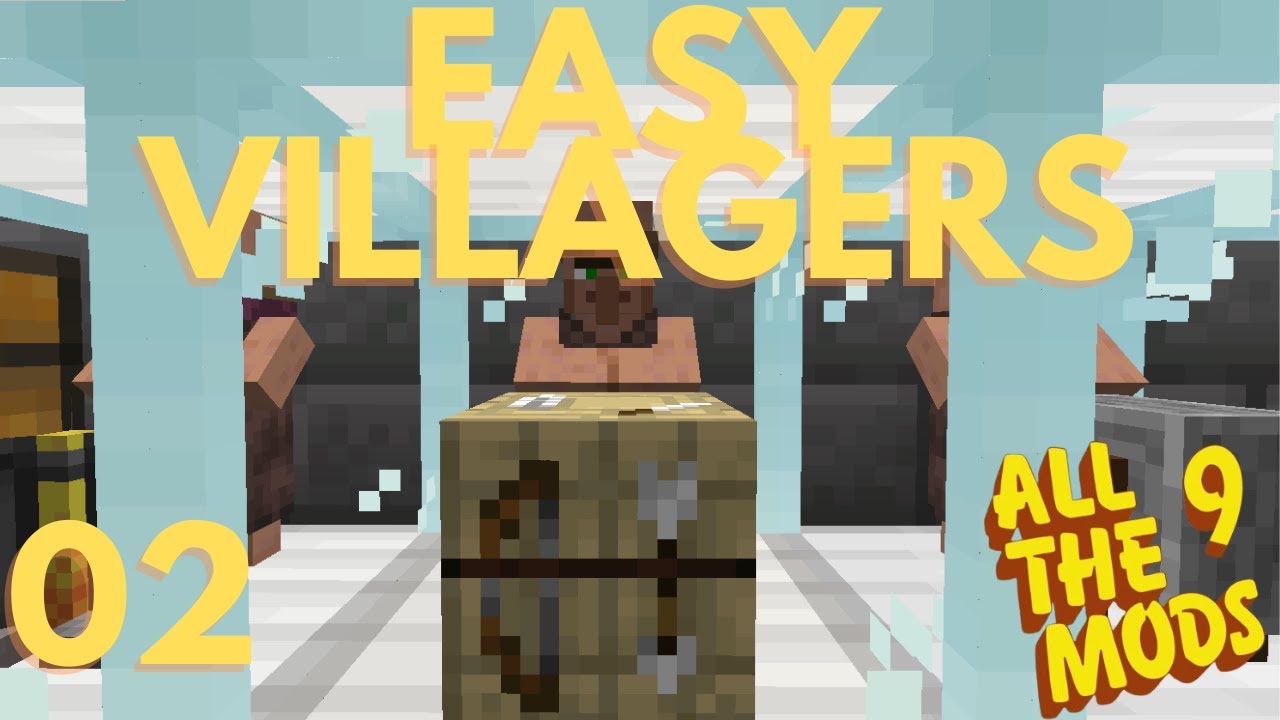 All The Mods 9 Ep2 Easy villagers & easy diamonds - YouTube